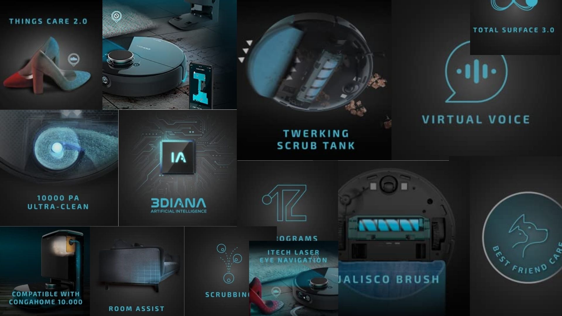 Diferencias entre los modelos de la serie Conga 990, 1490, 3490 y 5090.-